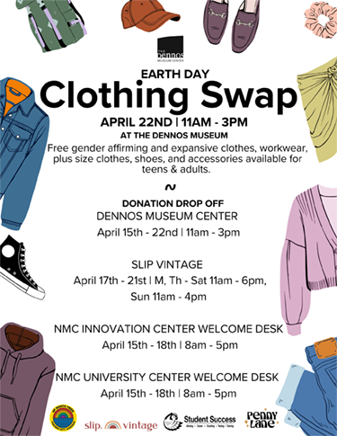 Earth Day clothing swap - NMC Communiqué
